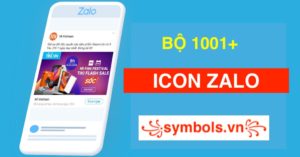 Icon Zalo 2025: 123+ Biểu Tượng Zalo, Tạo Tên Zalo Đẹp